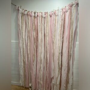 Other | Brand New Blush Gold And Champagne Gold Ribbon Backdrop | Poshmark